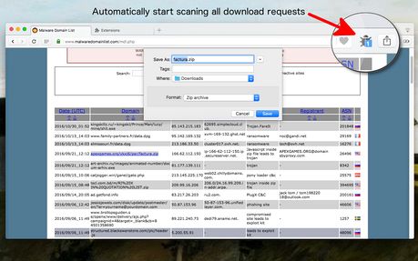 Extensión Download Virus Checker - Complementos de Opera
