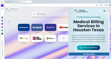 Texas Medical Billing extension - Opera add-ons