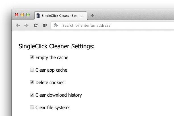 SingleClick Cleaner extension - Opera add-ons