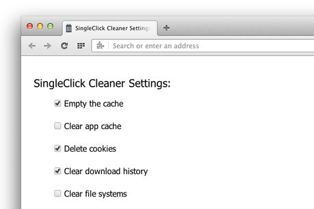 SingleClick Cleaner extension - Opera add-ons