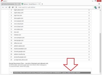 Extensión Social Disconnect Plus - Complementos de Opera