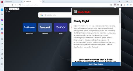 Extensión Study Right - Complementos de Opera