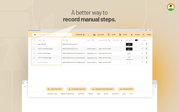 TestCase Studio Pro extension - Opera add-ons