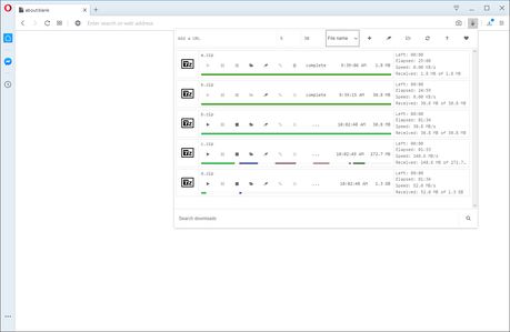 Extensão Download Accelerator and Manager - Complementos do Opera