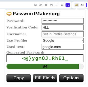 PasswordMaker Pro extension - Opera add-ons