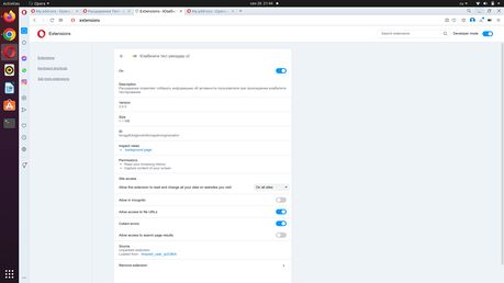 Extensão Юзабилити тест рекордер v2 - Complementos do Opera