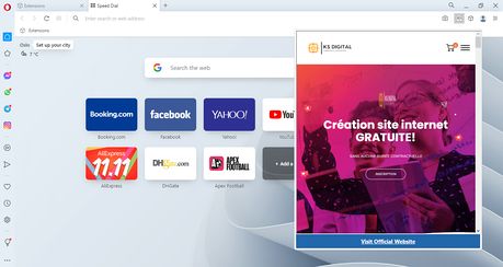 Extensão KS Digital Marketing & innovation - Complementos do Opera