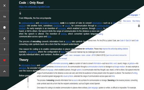 Only Read extension - Opera add-ons