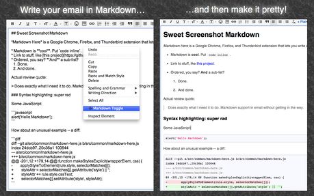 Markdown Here extension - Opera add-ons