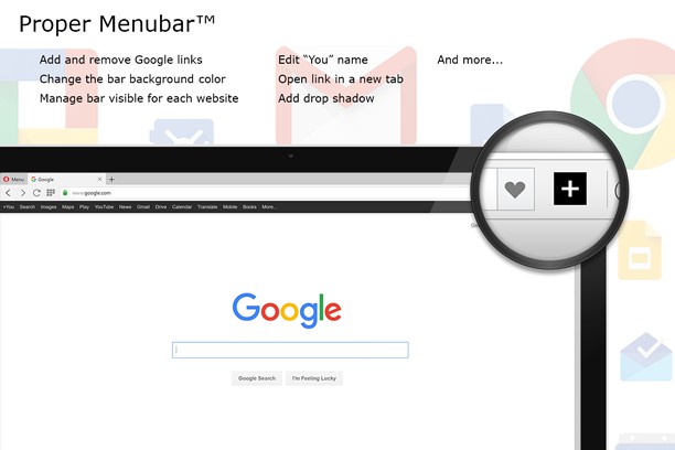 Proper Menubar extension - Opera add-ons