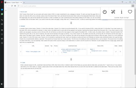 Custom Style Script extension - Opera add-ons
