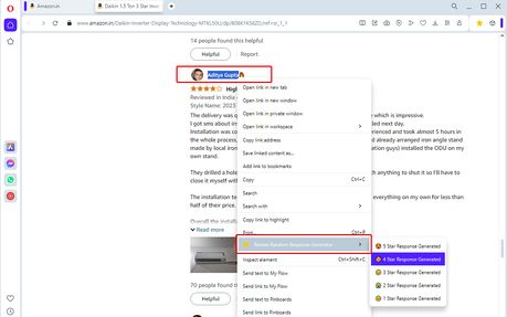 Review Random Response Generator eklentisi - Opera eklentileri
