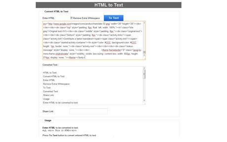 HTML to Text extension - Opera add-ons