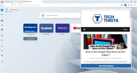 Tech Theeta extension - Plugiciels Opera