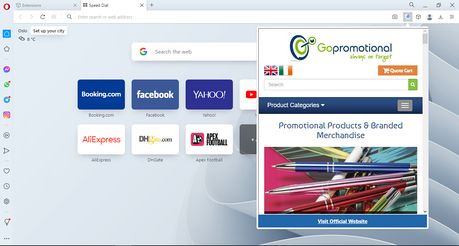 Go Promotional extension - Opera add-ons