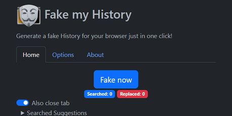Fake My History extension - Opera add-ons