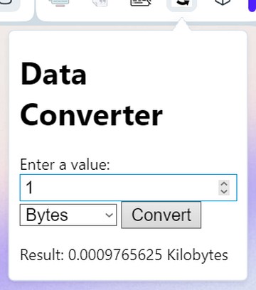 Data Converter extension - Opera add-ons