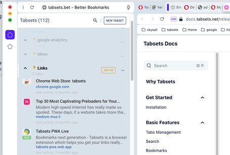 Tabsets.net extension - Opera add-ons