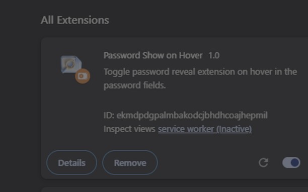 Extensão Password Show - Reveal Login Passwords - Add-ons Opera