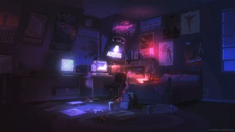 90s Retro Room Pixel wallpaper - Opera add-ons