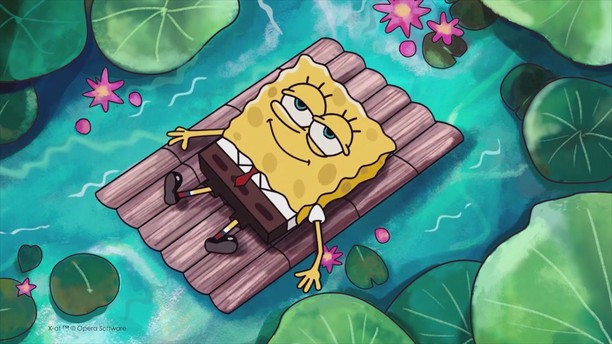 Spongebob Relax wallpaper - Opera add-ons