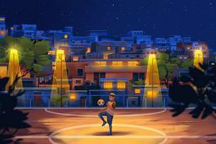 Street Football wallpaper - Opera add-ons