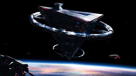 Cyberpunk Space Station wallpaper - Opera add-ons