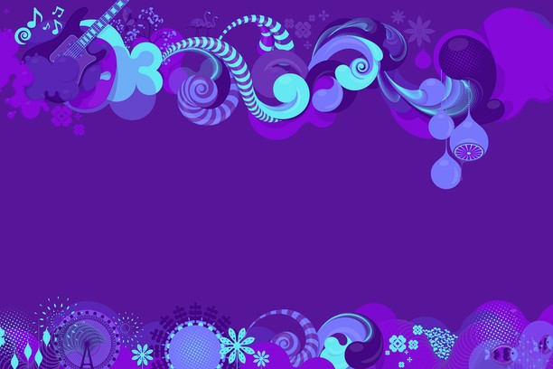 Papel tapiz Abstraction Purple - Complementos de Opera