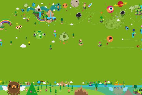 Cheerful world Green wallpaper - Opera add-ons
