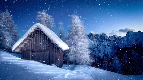Winter house wallpaper - Opera add-ons