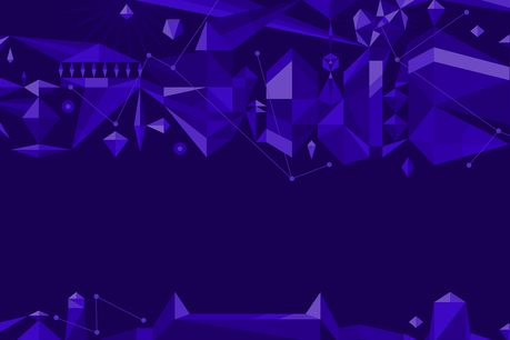 Hintergrundbild Crystals Dark Purple - Opera Add-ons