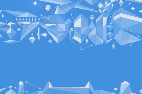 Wallpaper Crystals Blue - Add-on Opera
