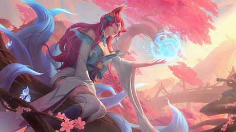 Ahri Spirit Blossom 4K wallpaper - Opera add-ons