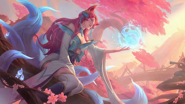 Ahri Spirit Blossom 4K wallpaper - Opera add-ons