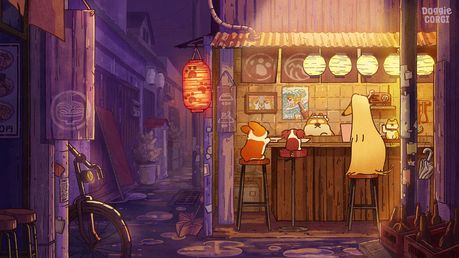 Doggo Restoraunt wallpaper - Opera add-ons