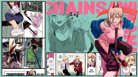 Power Blood Devil Manga Scroll Chainsaw Man wallpaper - Opera add-ons